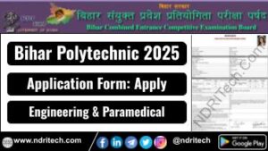 Bihar Polytechnic 2025 Apply Link- Date, Fees, Process to Apply - Bihar Update